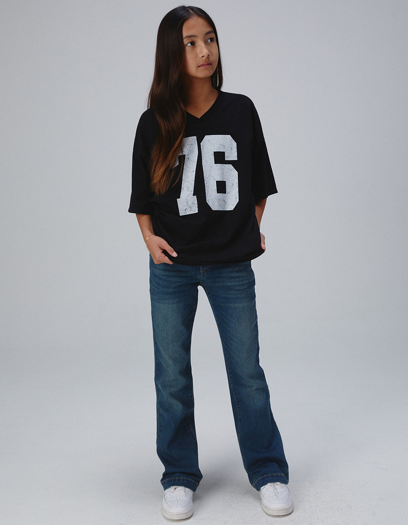 RSQ Girls Low Rise Flare Jeans - Dark Wash | Tillys