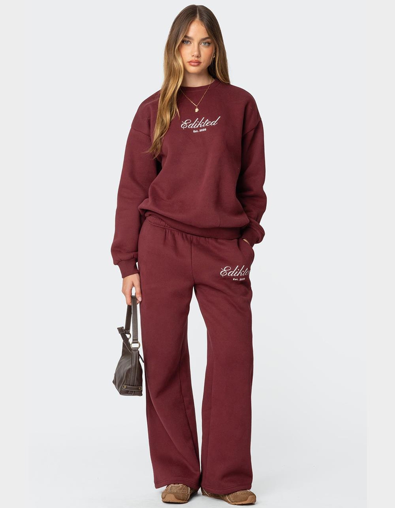 EDIKTED Get Edikted Sweatshirt - DK RED | Tillys