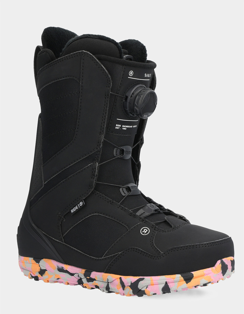 RIDE SNOWBOARDS Sage Womens Snowboard Boots - BLACK - 7.5 | Tillys