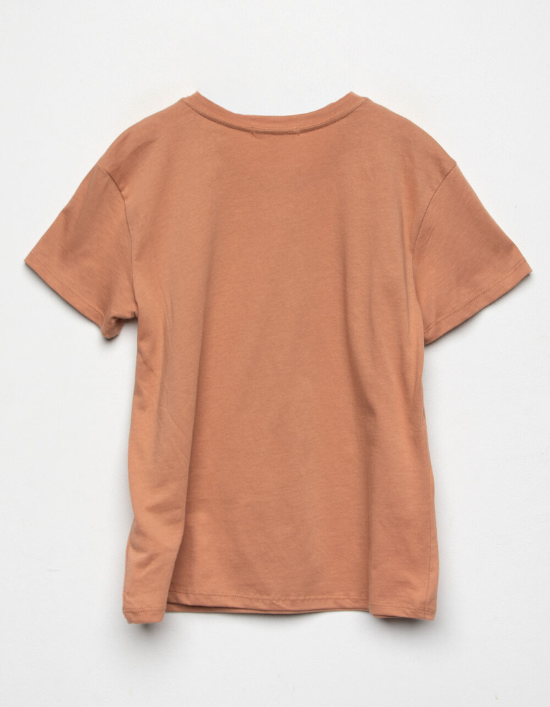 FULL TILT Butterfly Poster Girls Oversized Tee - CAMEL | Tillys