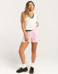 RSQ Womens Button Front Stripe Boxers - PINK | Tillys