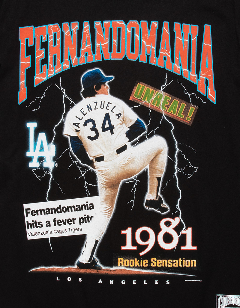 MITCHELL & NESS Fernandomania Mens Tee - BLACK - L | Tillys