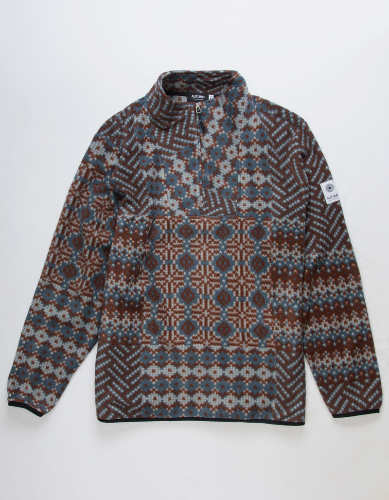 AUTUMN Vortex Half Zip Mens Fleece Jacket - MULTI - M | Tillys