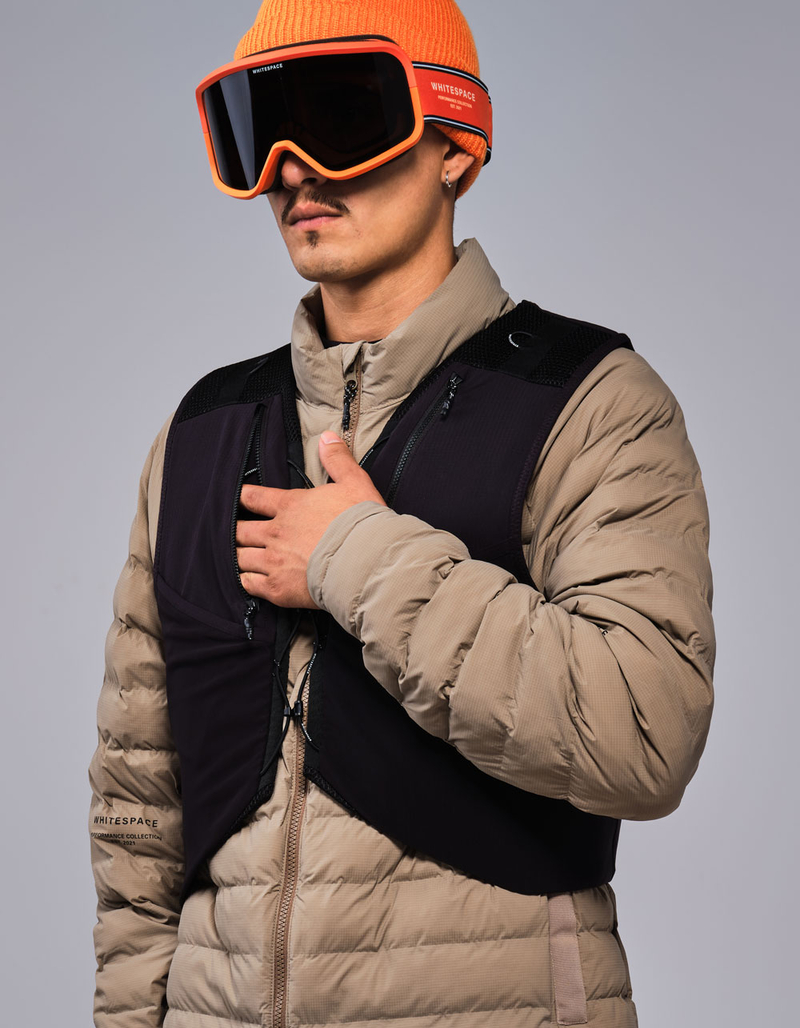 WHITESPACE REC Cargo Mens Snow Vest - BLACK - XL | Tillys