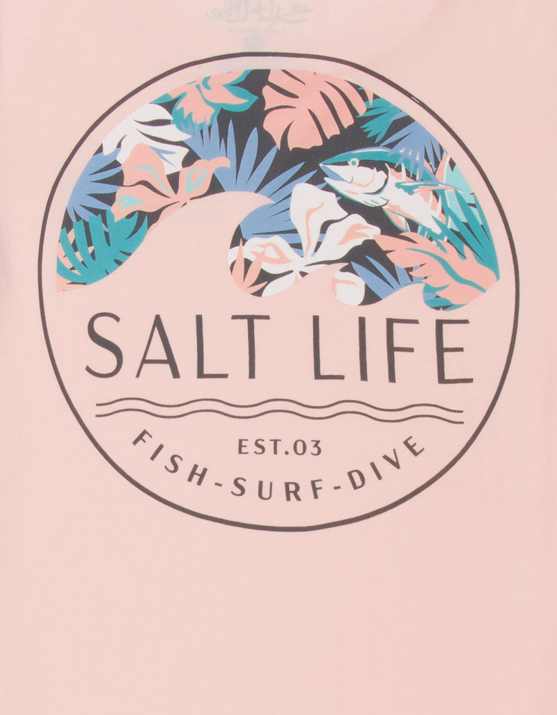 SALT LIFE Tropical Retreat Girls Tee - PEACH | Tillys