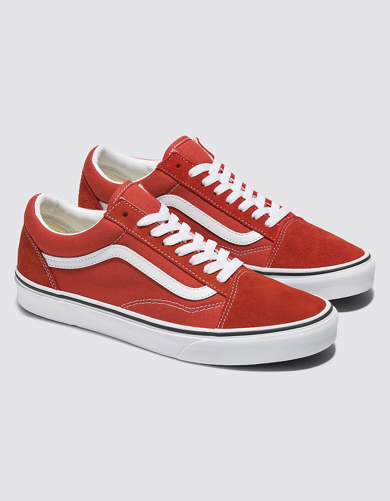 VANS Old Skool Shoes - RED/WHITE - M7/W8.5 | Tillys