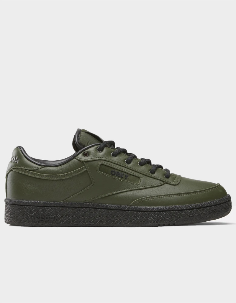 REEBOK x OBEY Club C 85 Mens Shoes - DK GREEN | Tillys