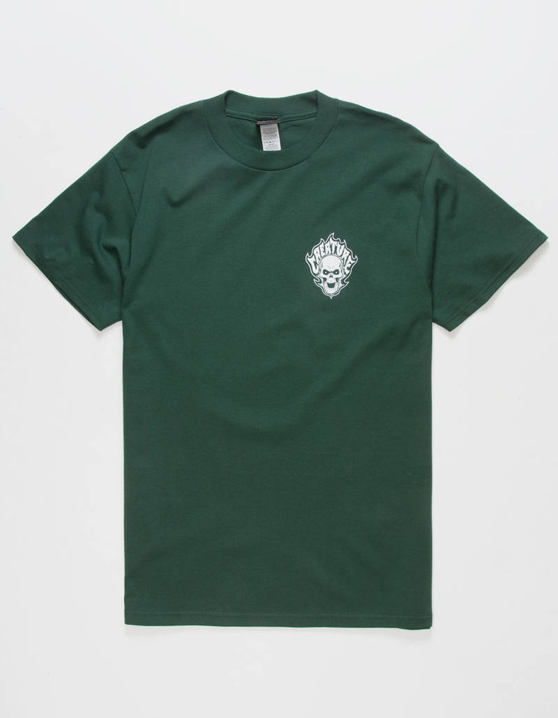 CREATURE Bonehead Flame Mens Tee - FOREST | Tillys