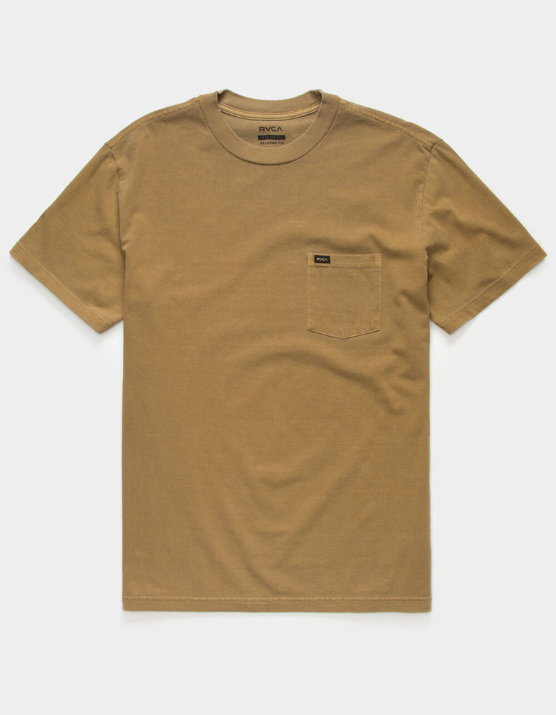 RVCA Solo Label Mens Pocket Tee - SAND - S | Tillys