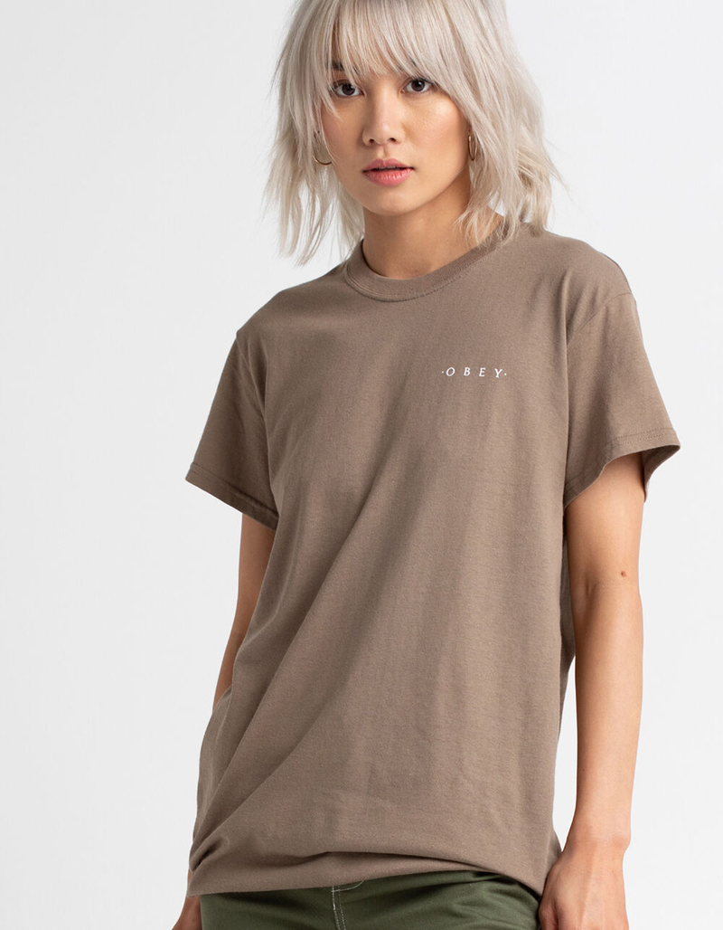 OBEY Lotus Womens Oversized Tee - BROWN - M | Tillys