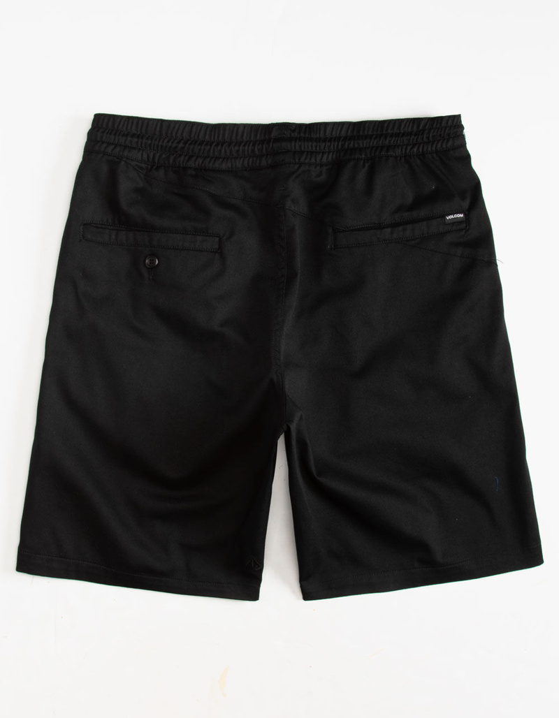 VOLCOM Frickin Elastic Waist Mens Black Volley Shorts - BLACK - M | Tillys