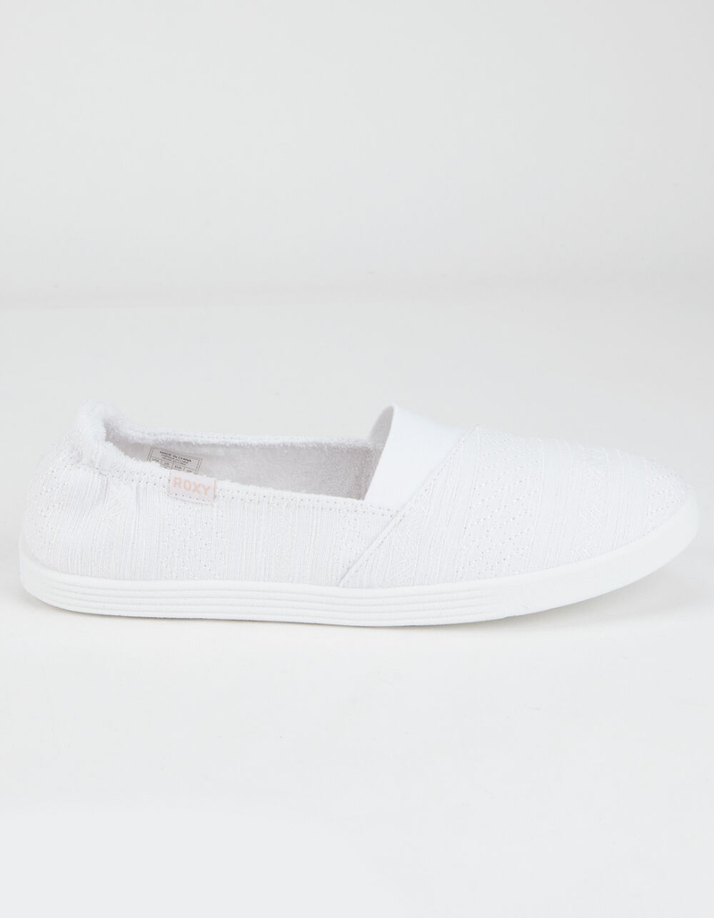 ROXY Danaris Womens White Slip-On Shoes - WHITE - 7 | Tillys