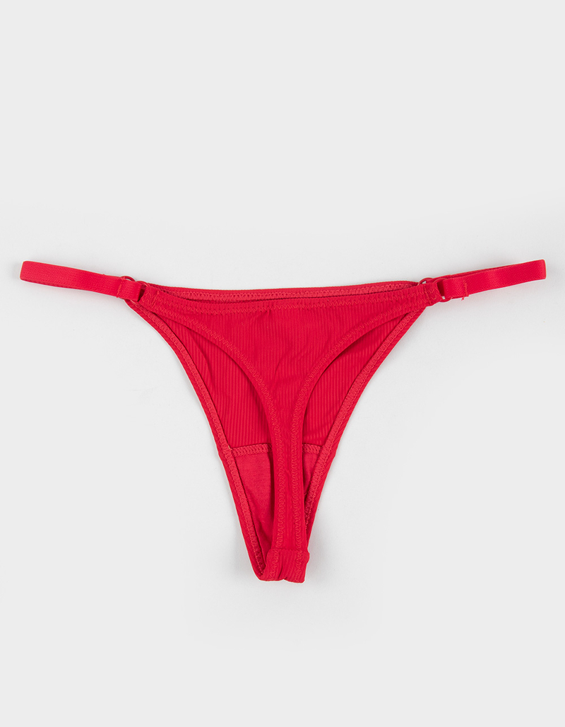 FULL TILT Micro Side Strap Thong - RED - L | Tillys