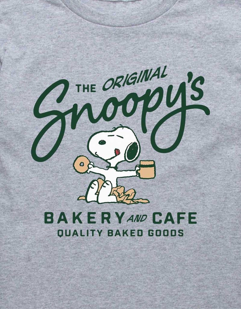 PEANUTS Snoopy's Bakery Unisex Kids Tee - HEATHER GRAY - XS | Tillys