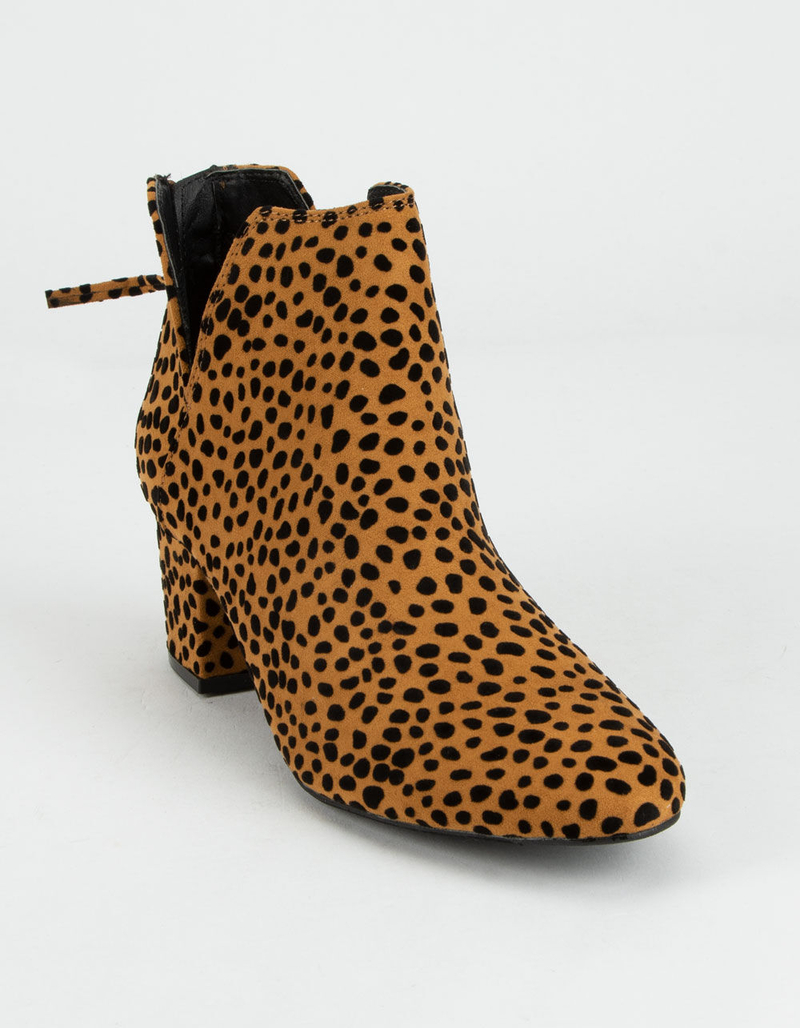 QUPID Chop Out Womens Booties - CAMEL - 9 | Tillys