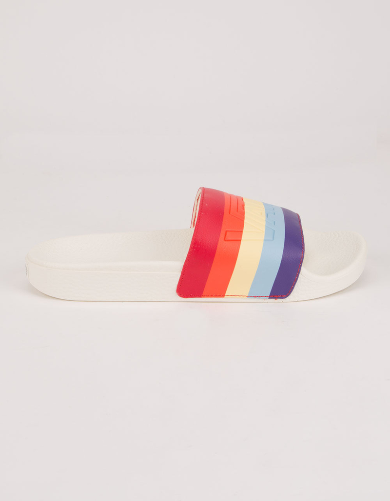 VANS Rad Rainbow Slide-On Marshmallow Womens Sandals - MARSHMALLOW | Tillys