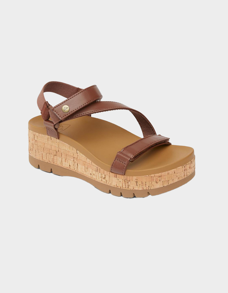 REEF Vista Higher Luna Womens Platform Sandals - BROWN - 9 | Tillys
