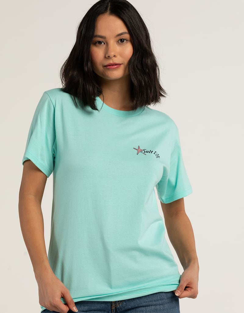 SALT LIFE Turtle Flow Womens Tee - MINT - XL | Tillys