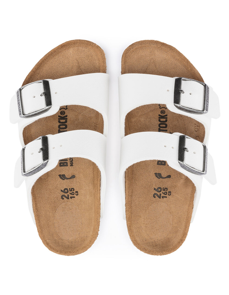 BIRKENSTOCK Arizona Girls White Sandals - WHITE | Tillys