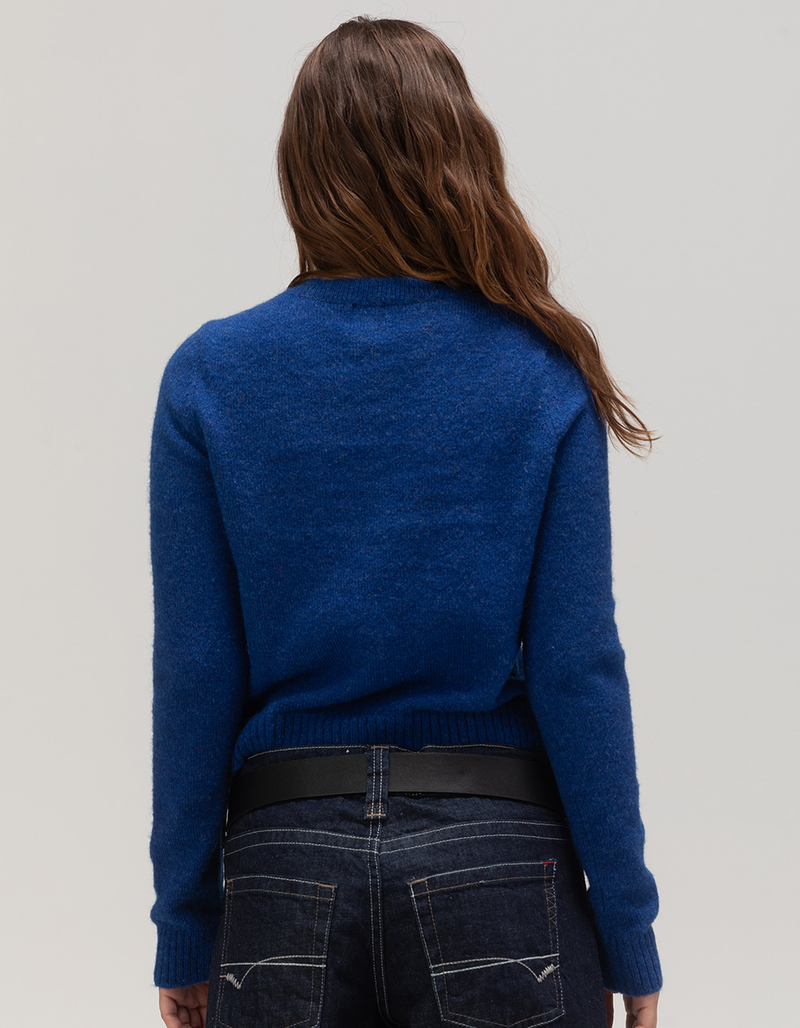 BDG Urban Outfitters Cozy Crewneck Womens Cardigan - BLUE | Tillys