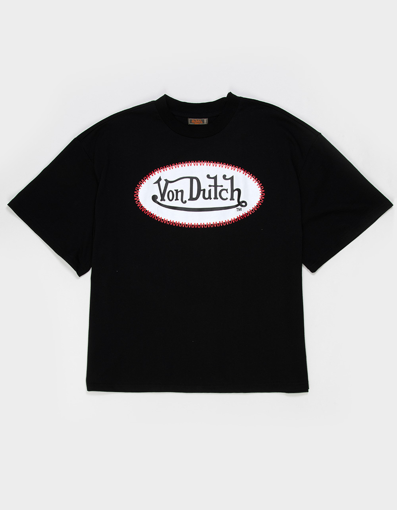 VON DUTCH Emblem Mens Boxy Tee - BLACK | Tillys