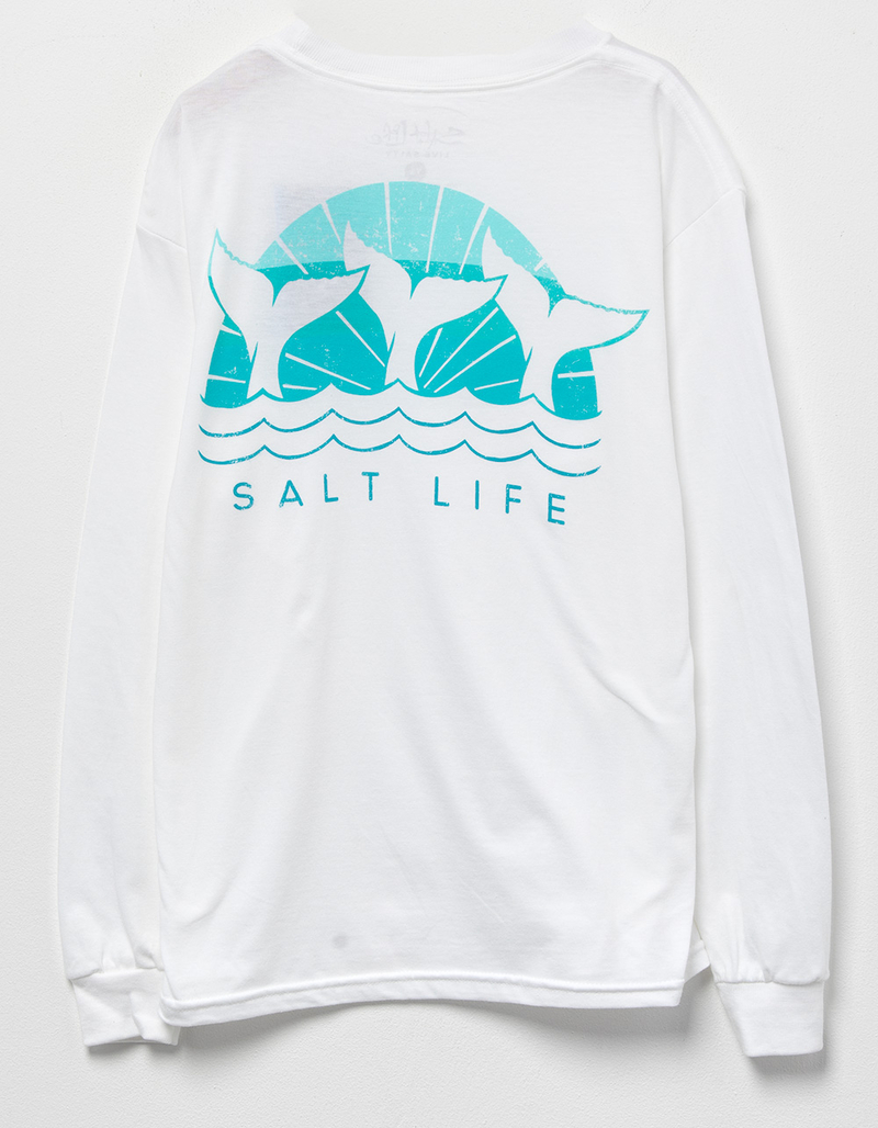 SALT LIFE Sunset Whales Girls Long Sleeve Tee - WHITE | Tillys