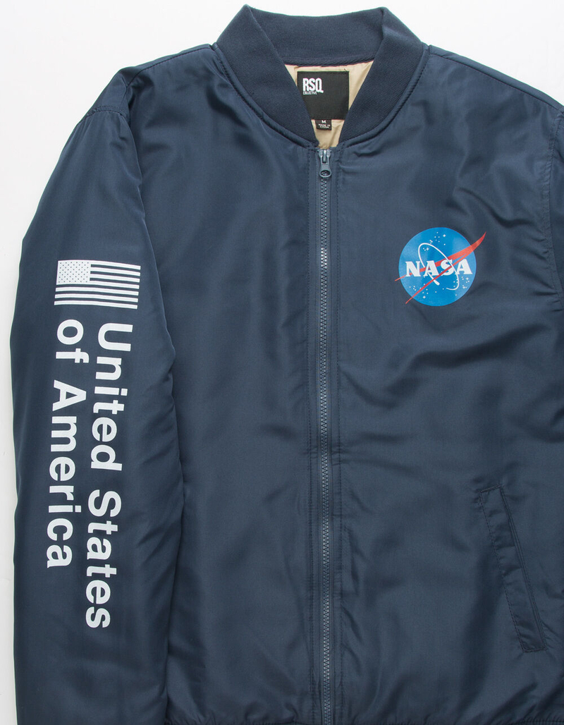 RSQ NASA Navy Mens Bomber Jacket - NAVY - XXL | Tillys