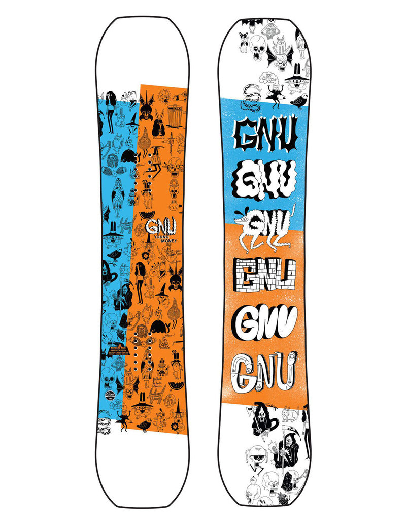 GNU Young Money Kids Snowboard - BLUE/WHITE - 140 | Tillys