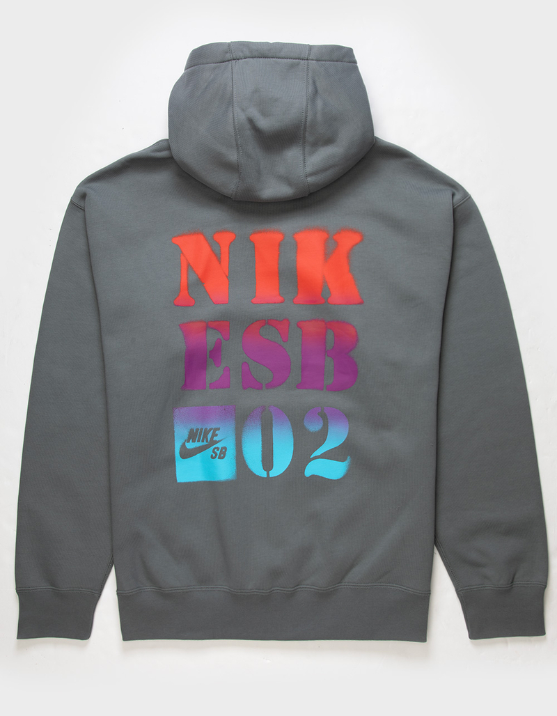 NIKE SB Stencil Mens Hoodie - GRAY | Tillys