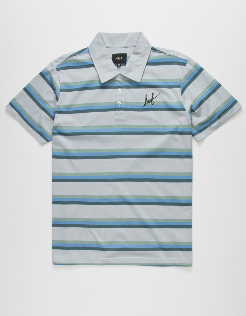 HUF Gateway Mens Polo Shirt - GRAY | Tillys