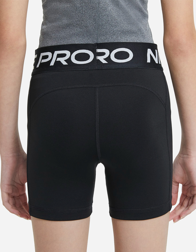 NIKE PRO Girls Compression Shorts - BLK/WHT | Tillys