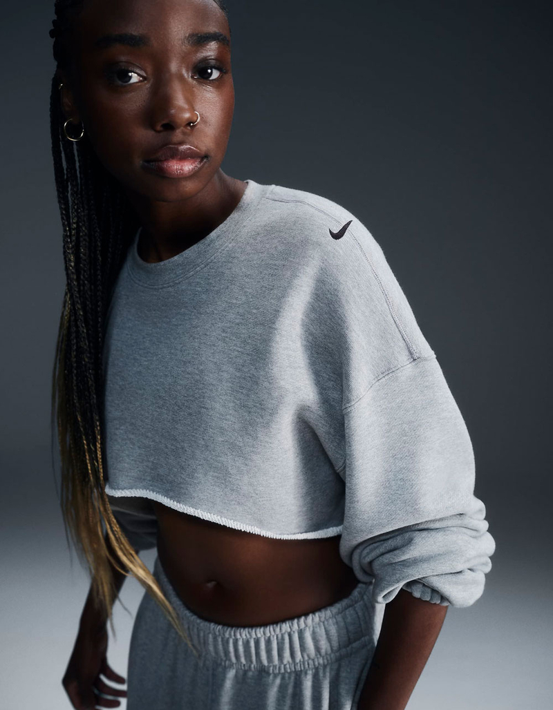 NIKE Sportswear Womens Oversized French Terry Shrug - HEATHER GRAY | Tillys