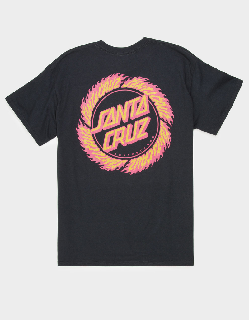 SANTA CRUZ Flame Ringed Dot Mens Tee - BLACK - L | Tillys