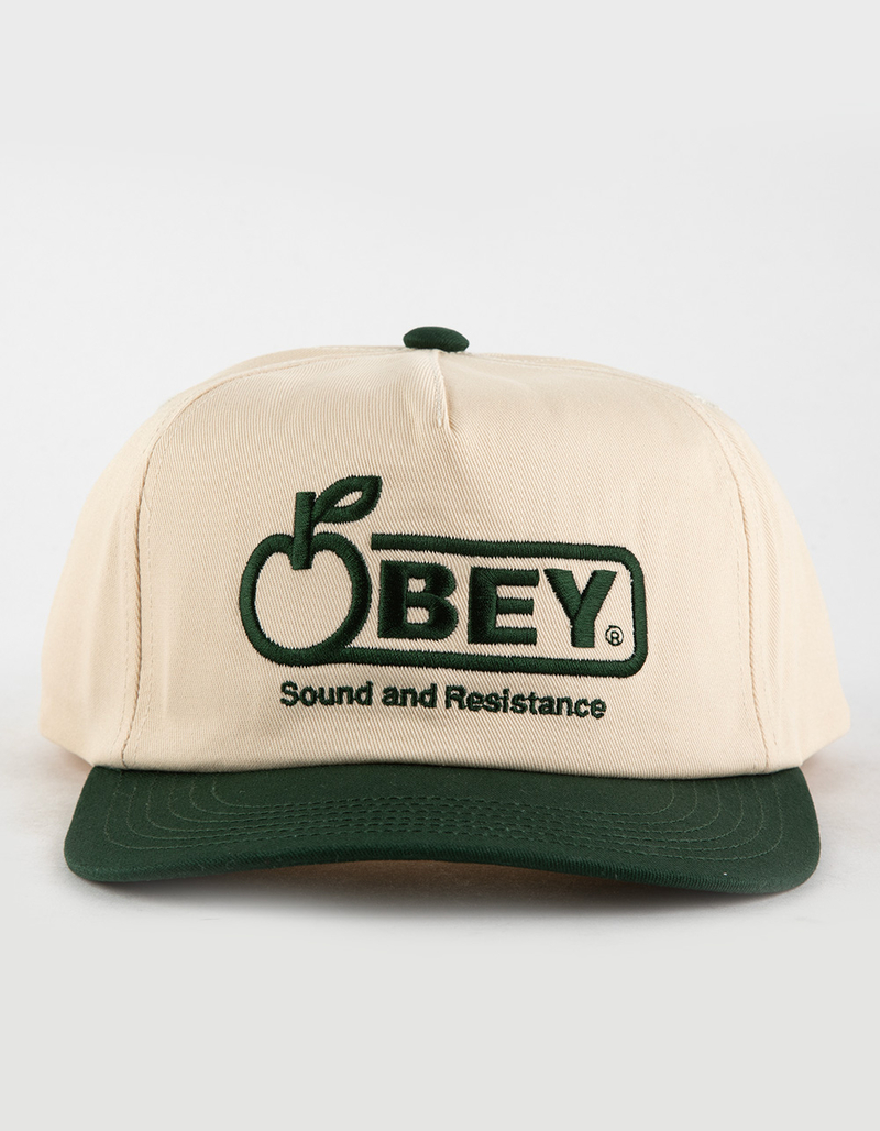 OBEY Sound Snapback Hat - GREEN COMBO - ONE SIZE | Tillys