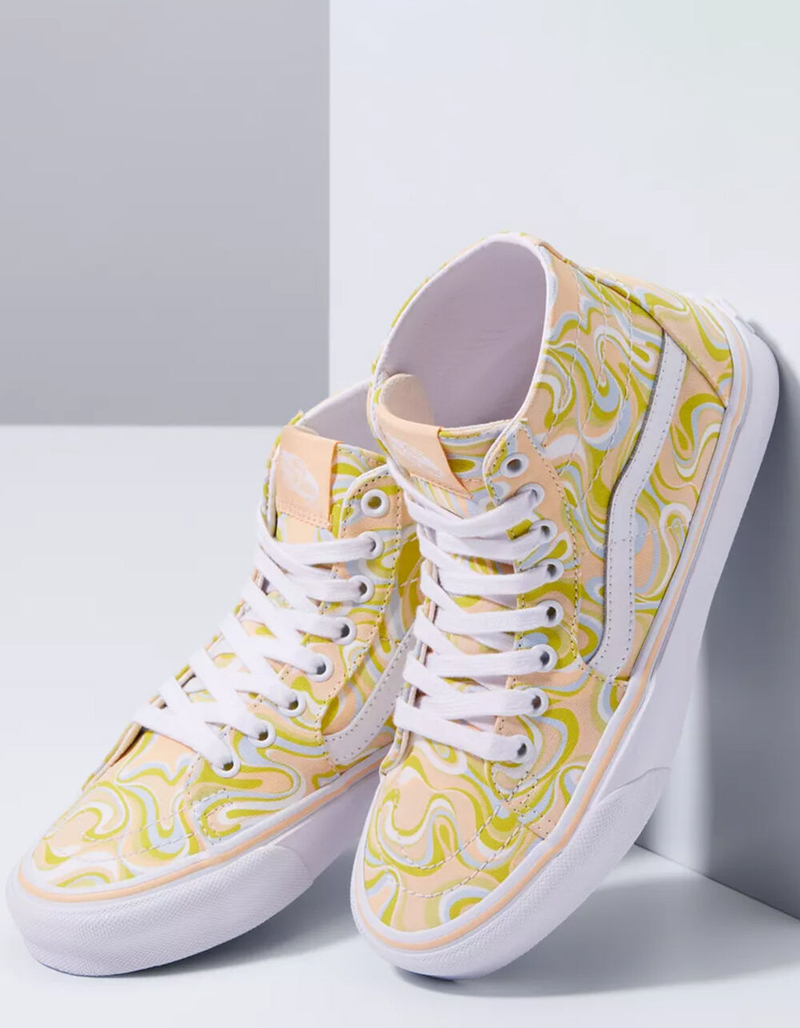VANS Swirl SK8-Hi Taper Shoes - LIME | Tillys