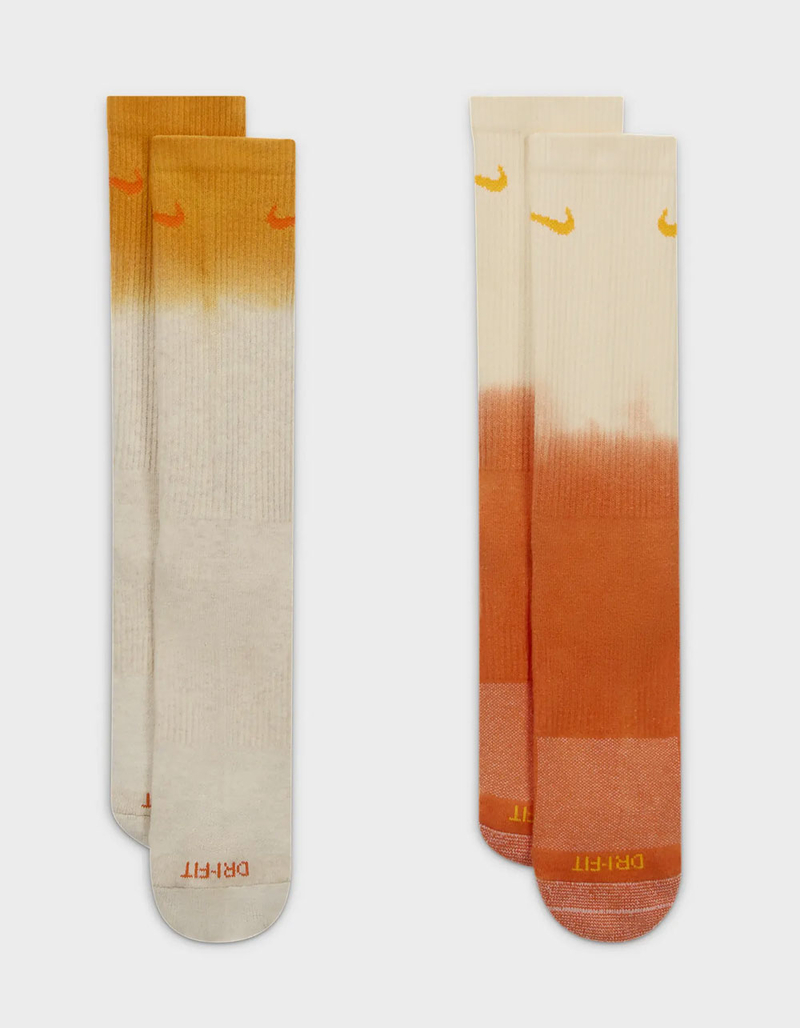 NIKE Everyday Plus Dip Dye Crew Socks - ORANGE | Tillys