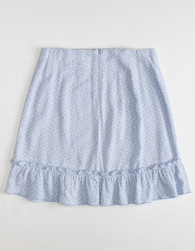 WHITE FAWN Ditsy Ruffle Girls Skirt - PERIWINKLE - XL | Tillys