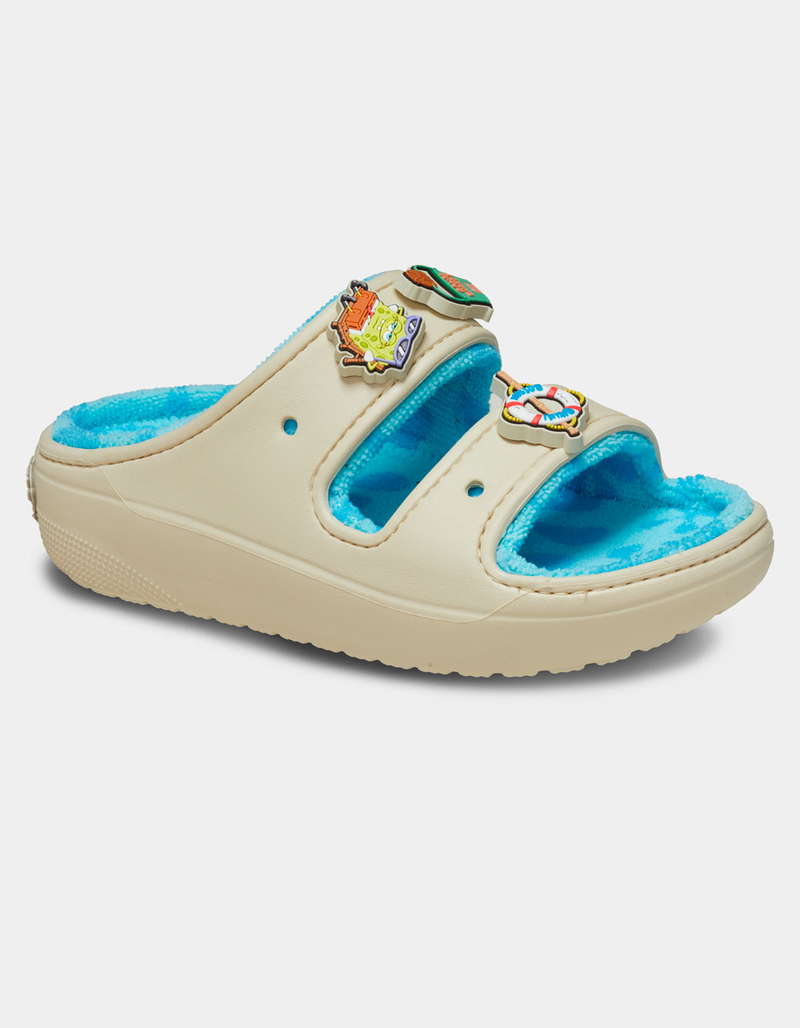 CROCS x SpongeBob Cozzzy Terry Sandals - BONE | Tillys