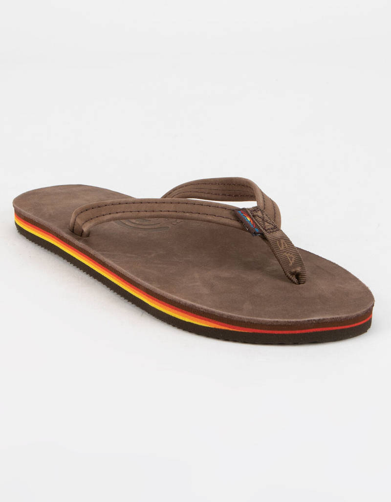 RAINBOW Narrow Strap Womens Flip Flops - DARK BROWN - L (7.5-8.5) | Tillys