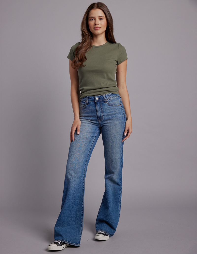 RSQ Womens High Rise Flare Jeans - MEDIUM WASH | Tillys