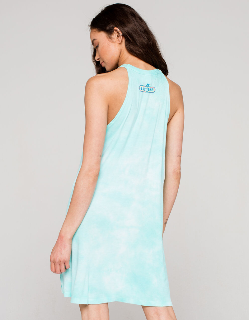 SALT LIFE Cosmo Tie Dye Dress - AQUA | Tillys