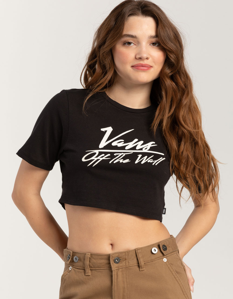 VANS Go Anywhere Womens Crop Tee - BLACK | Tillys
