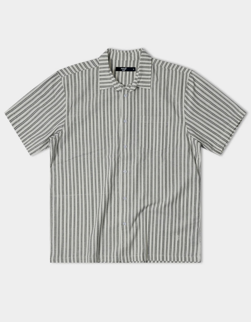 FORMER Reynolds Mens Striped Button Up Shirt - BONE | Tillys