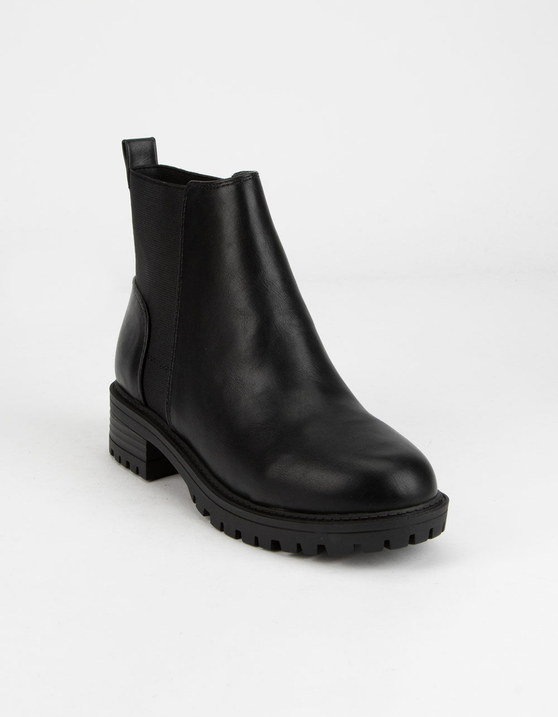 SODA Chelsea Womens Lug Boots - BLACK - 6 | Tillys