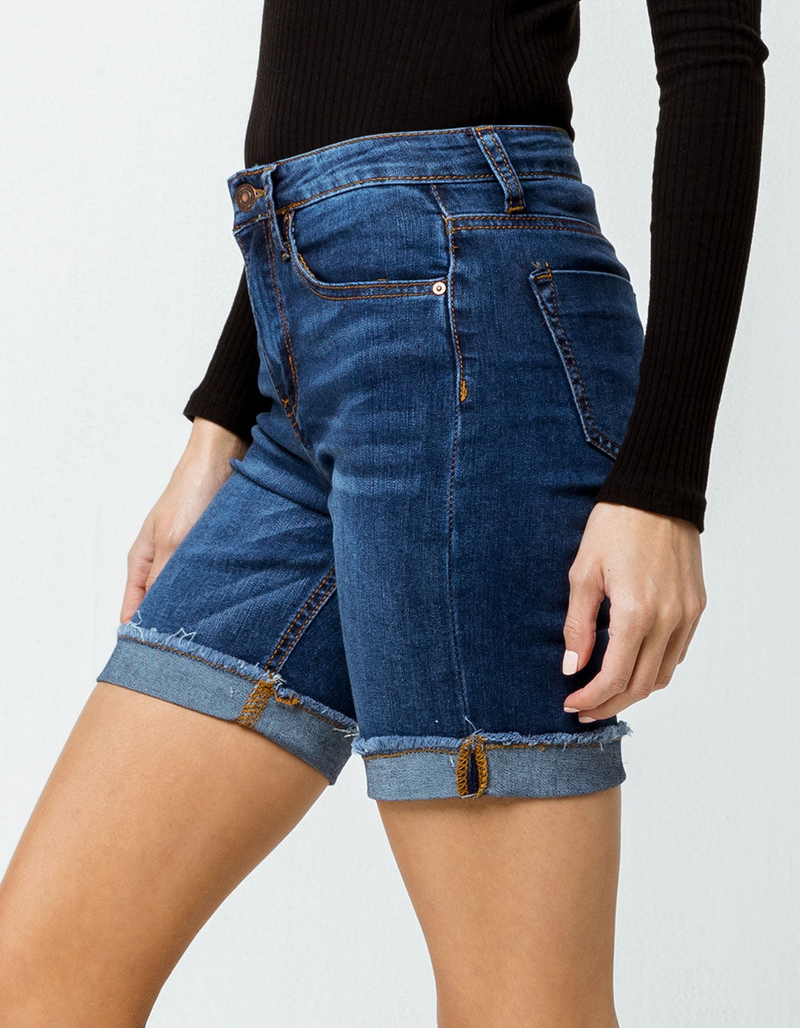 Sky And Sparrow Denim Womens Bermuda Shorts Medium Blast 9 Tillys