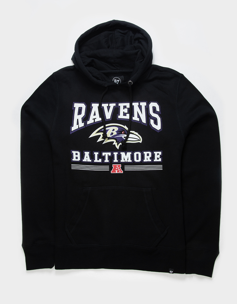 47 BRAND Baltimore Ravens Mens Hoodie - BLACK | Tillys