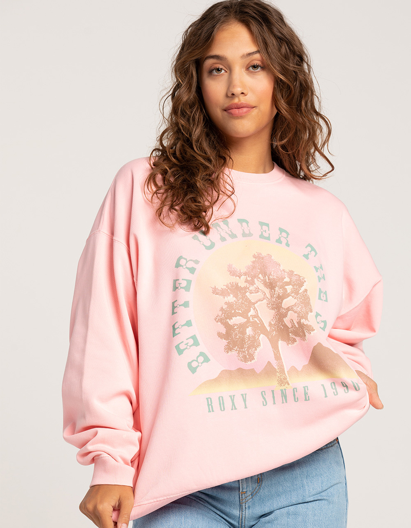 ROXY Under The Sun Womens Oversized Crewneck Sweatshirt - LIGHT PINK ...