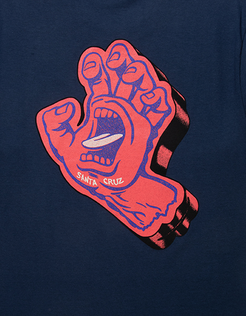 SANTA CRUZ Screaming Foam Hand Mens Tee - NAVY | Tillys