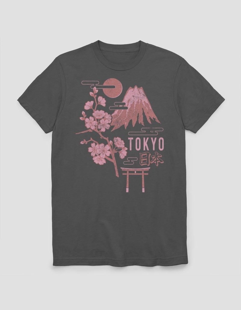 DESTINATION Tokyo Japan Cherry Blossom Unisex Tee - CHARCOAL | Tillys