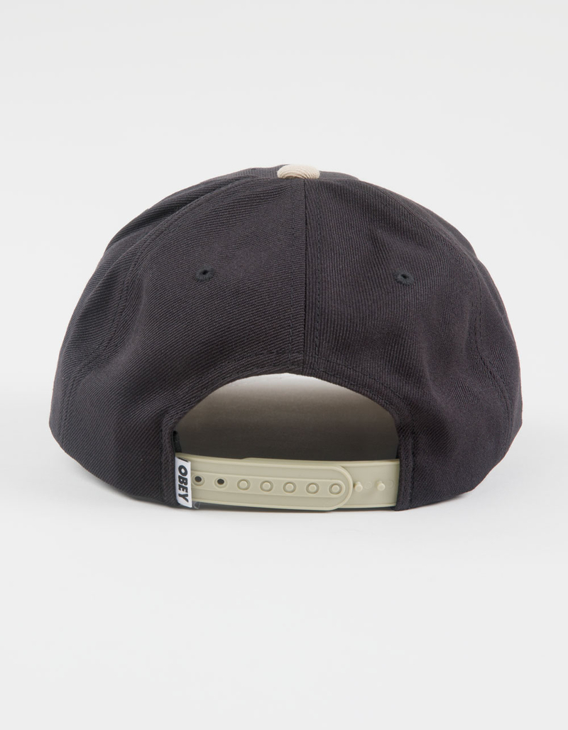 OBEY 2 Tone 6 Panel Snapback Hat - BLACK COMBO | Tillys